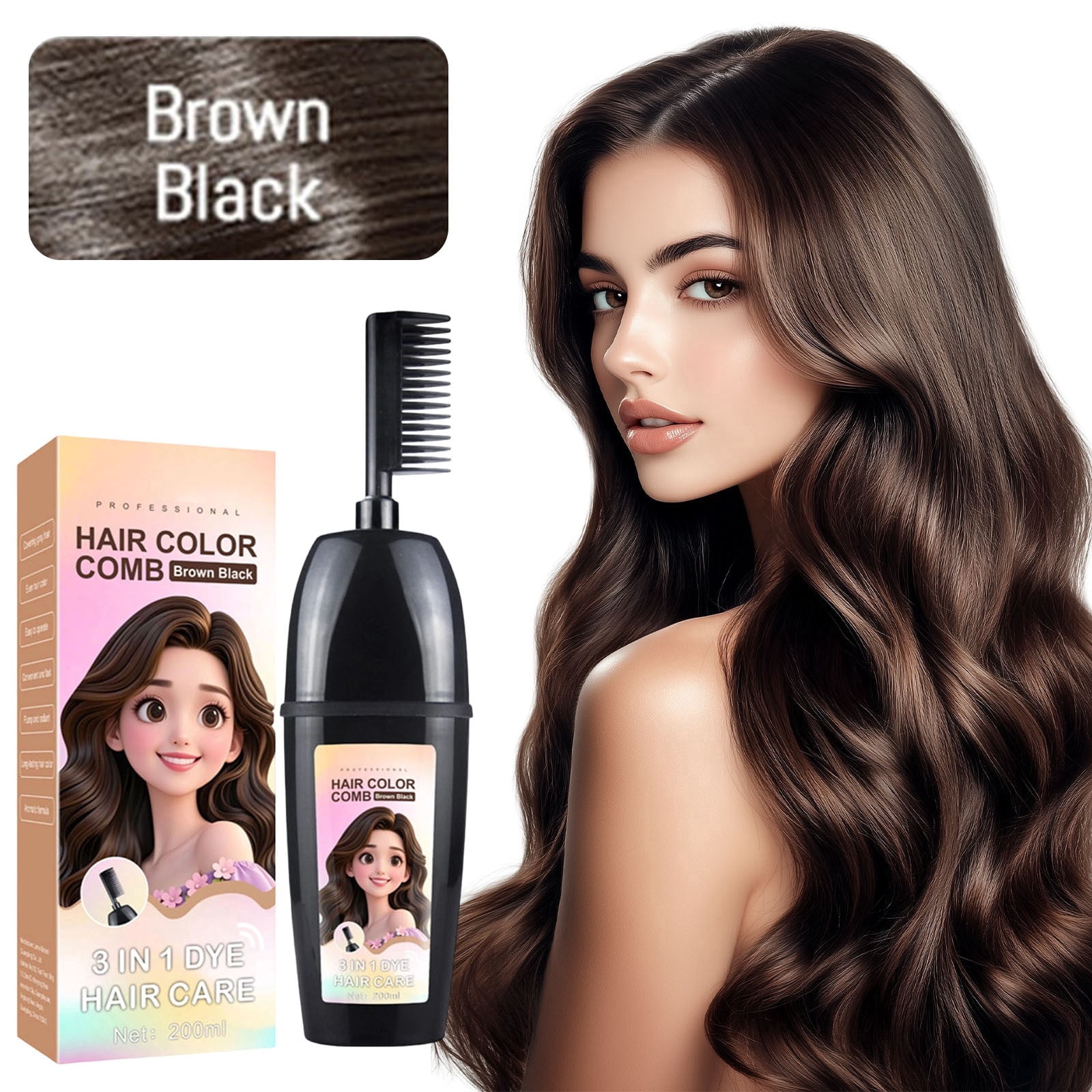 3-in-1 Comb for Hair Coloring, Easy At-Home Hair Coloring with ...