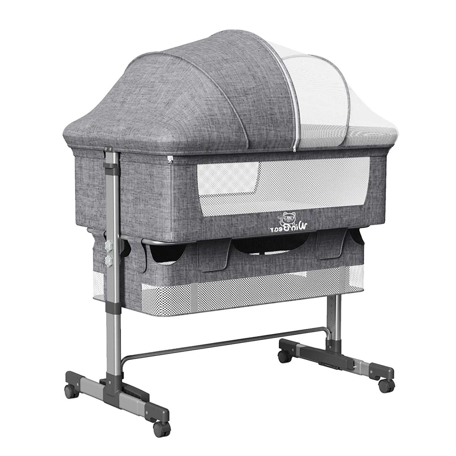 3-in-1 Convertible Baby Bassinet, Bedside Sleeper Bassinet with ...