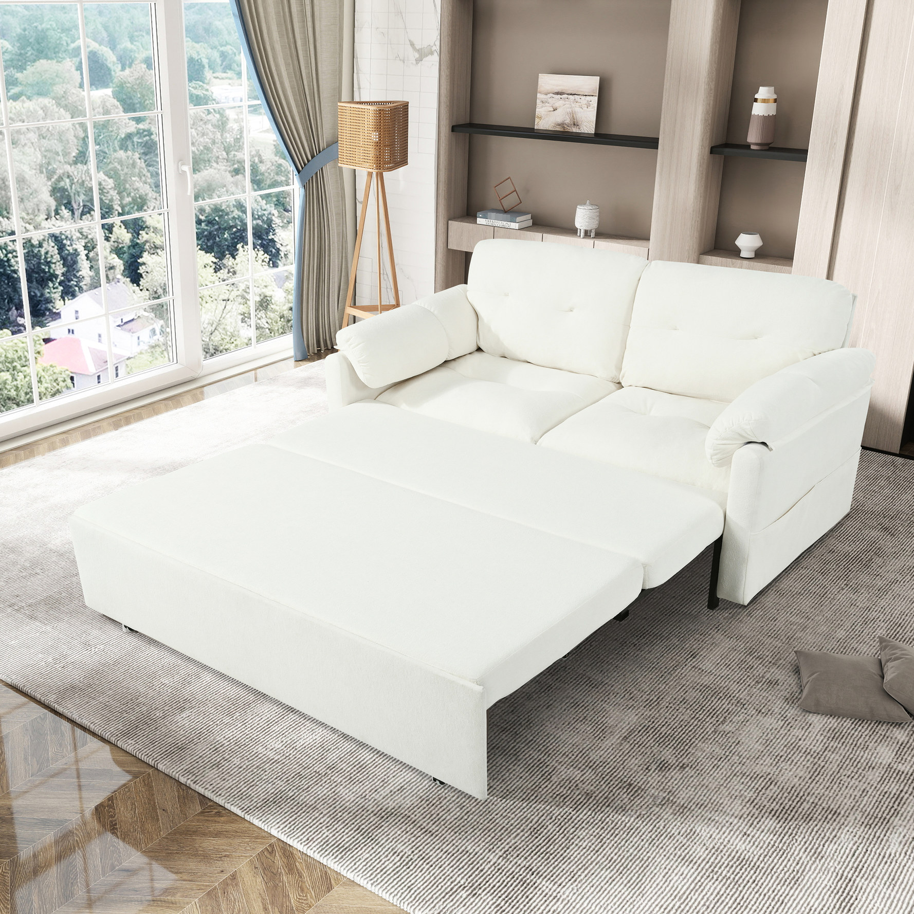 3-in-1 Convertible Sofa Bed - Queen Size for Living Room, Bedroom ...