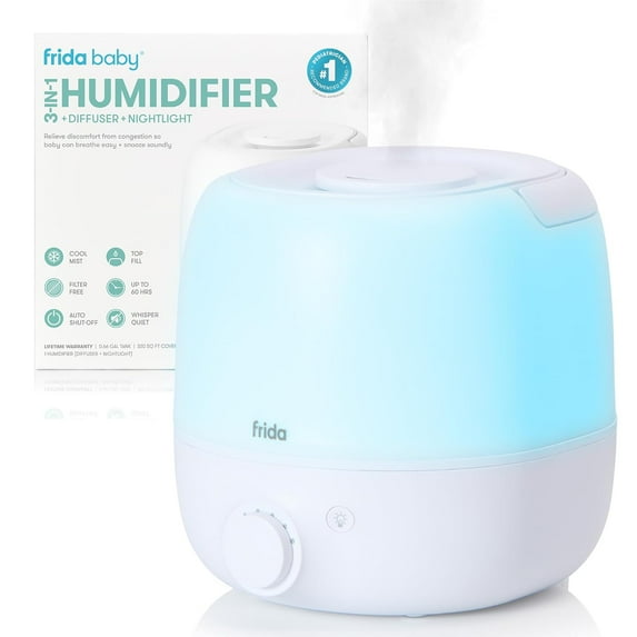 3-in-1 Cool Mist Humidifier for Large Rooms, Top Fill Humidifier for ...