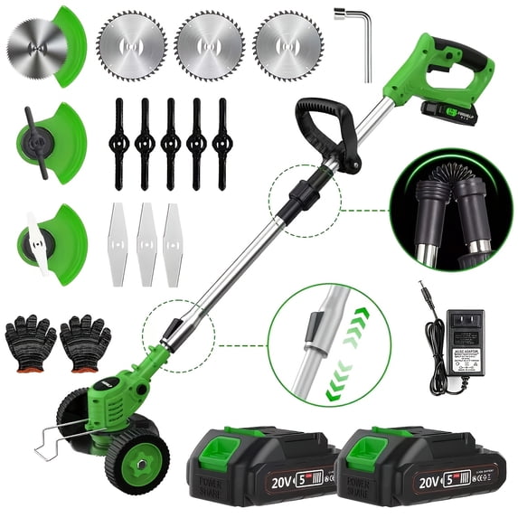 3-in-1 Cordless Lawn Trimmer, Multifunctional Electric Grass Cutter ...