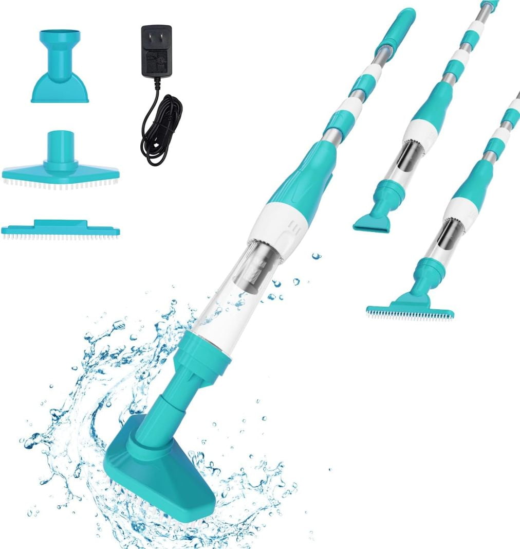 3 in 1 Cordless Rechargeable Pool Vacuum, Handheld Pool Cleaner Ideal ...