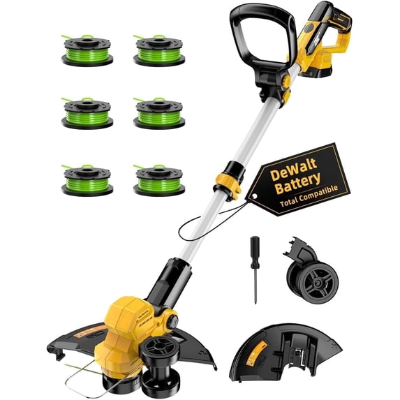 3-in-1 Cordless Weed Wacker, 12 Inch 20000 RPM Brushless Grass Trimmer ...
