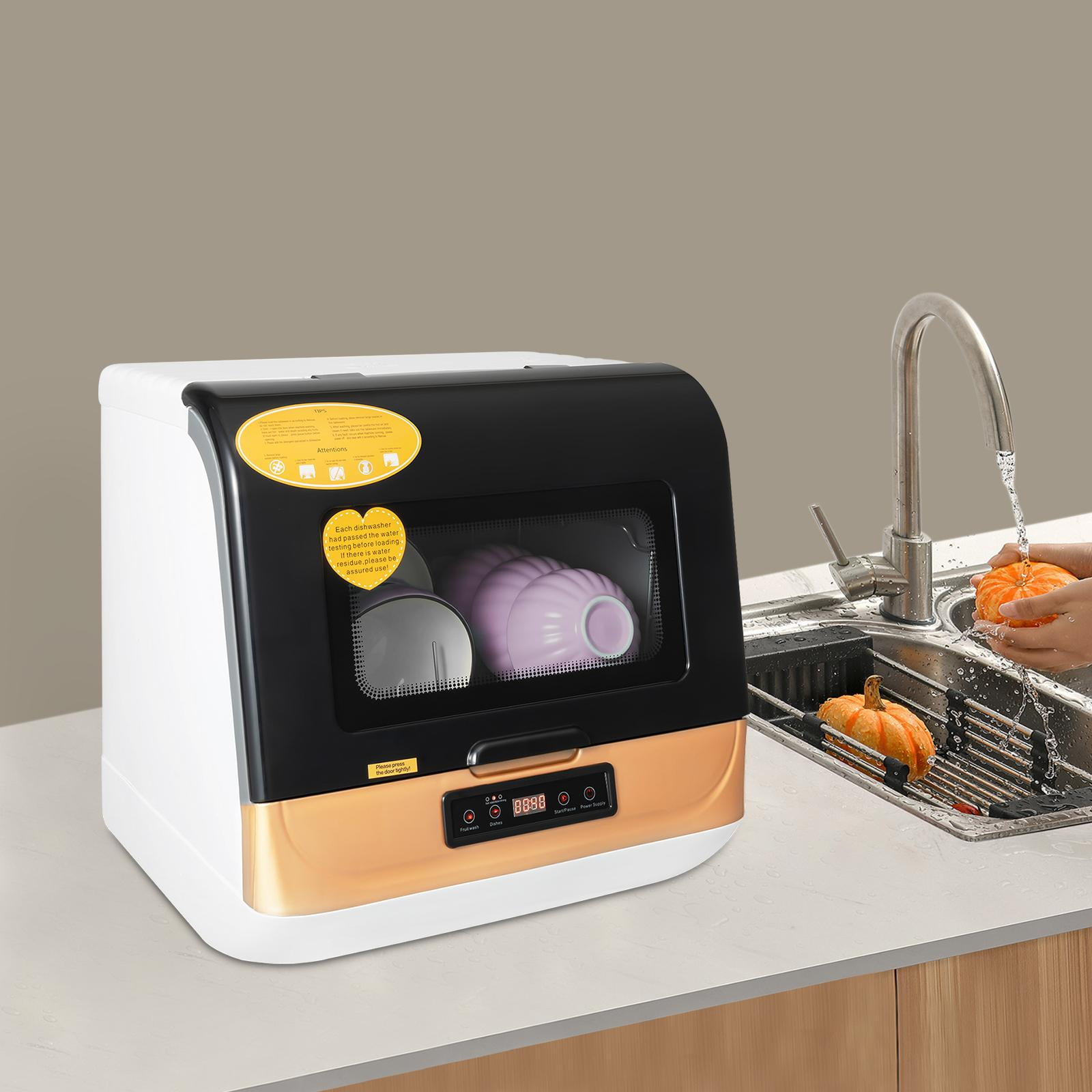 3-in-1 Countertop Dishwasher, Mini Portable Dishwasher with 360 ...