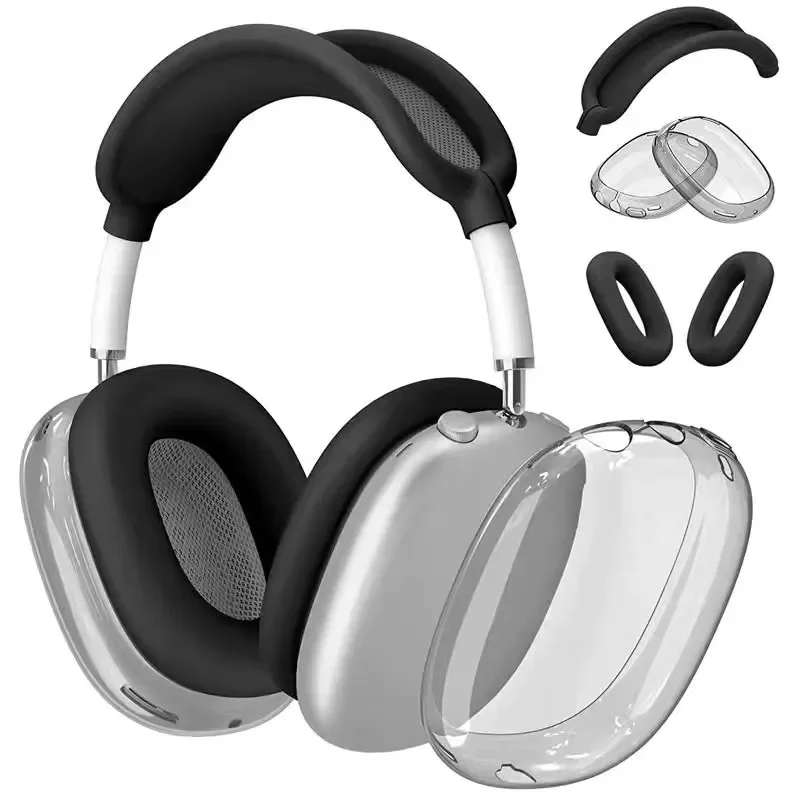 3 in 1 Cover For AirPods Max TPU Wireless Headphones Shockproof Case ...
