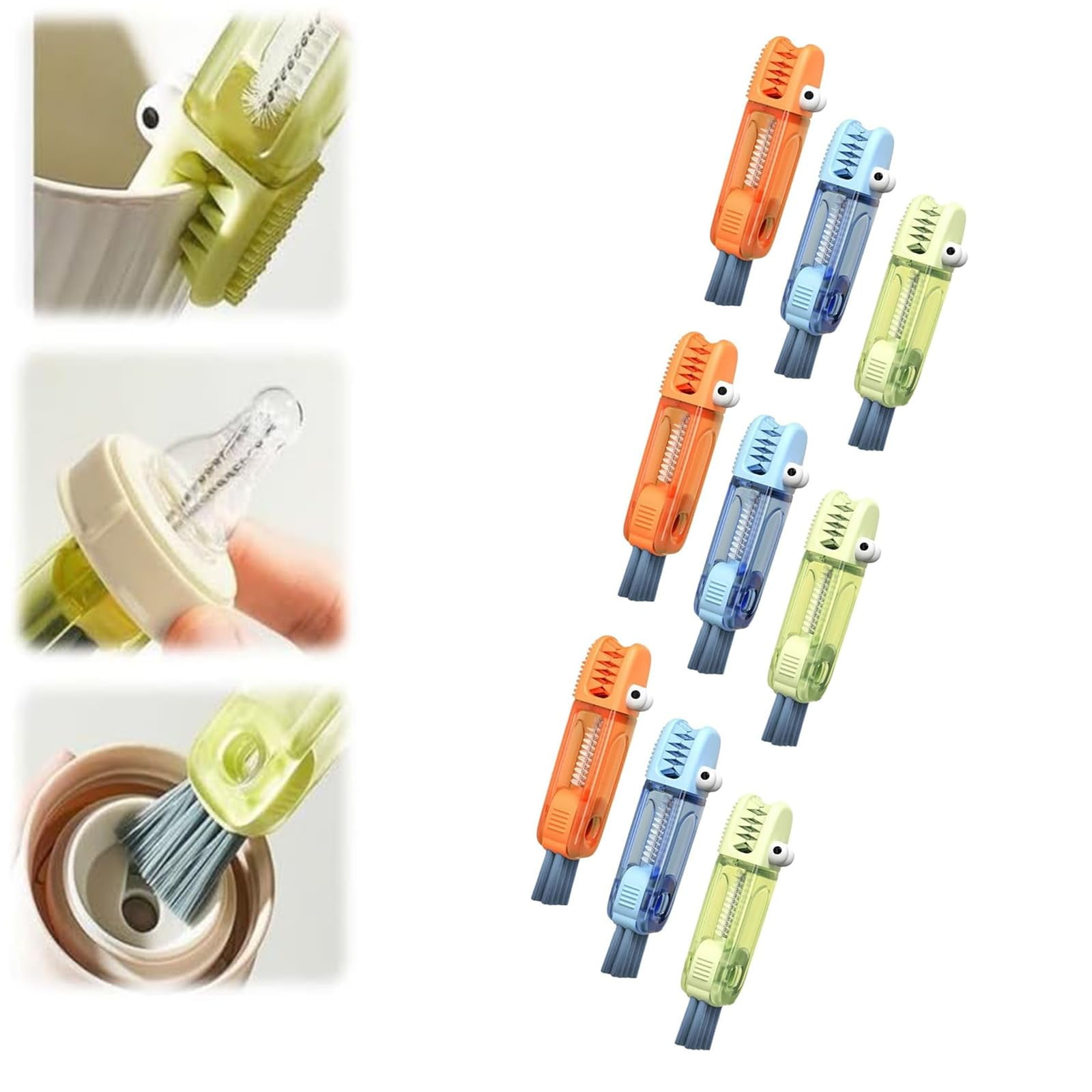 3 in 1 Cup Lid Cleaning Brush, 2025 New Water Bottle Cleaner, Crevice ...