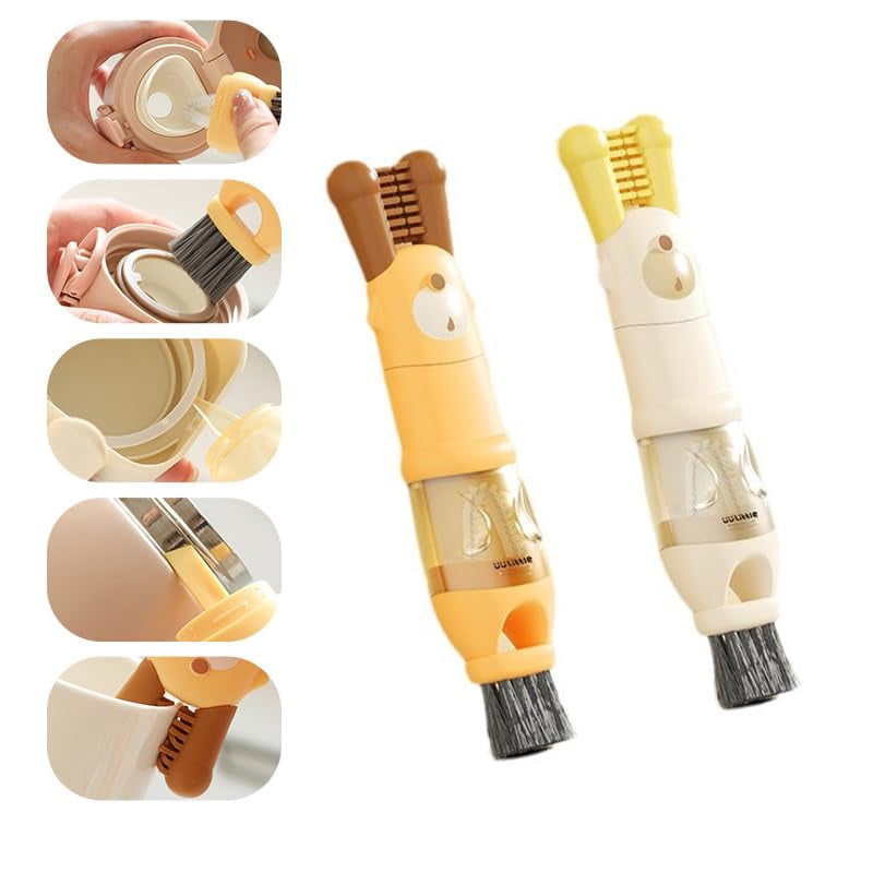 3 in 1 Cup Lid Cleaning Brush, Multifunctional Crevice Portable Cup Lid ...