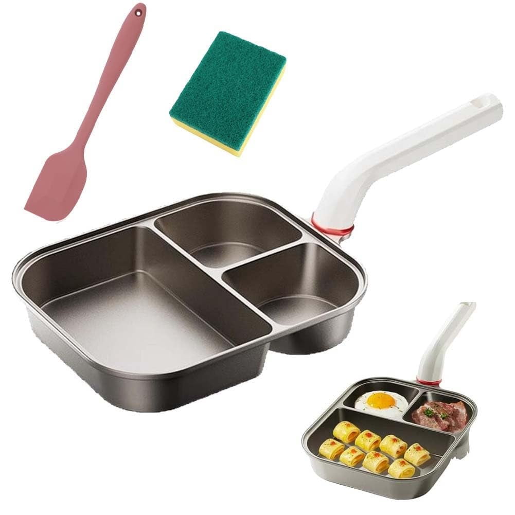 3-in-1 Cup-Shaped Large Capacity Pan, Nonstick Titanium Ceramic ...