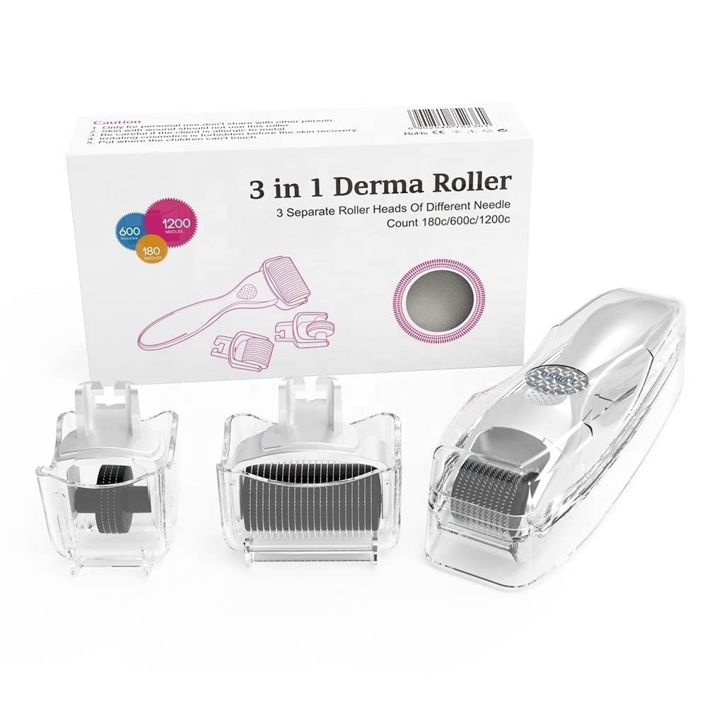 XYZdreams 3-Piece Micro Needling Roller System Kit Derma Roller ...