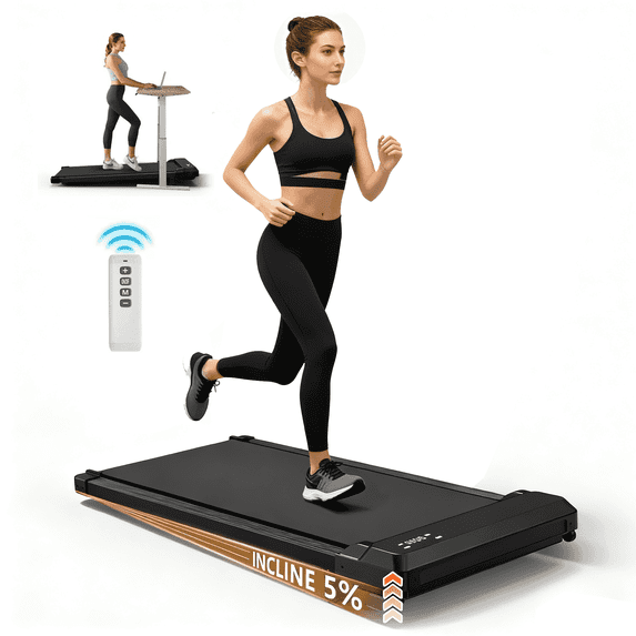 3-in-1 Under Desk Treadmill, 2.5HP Folding Walking Pad for Home ...