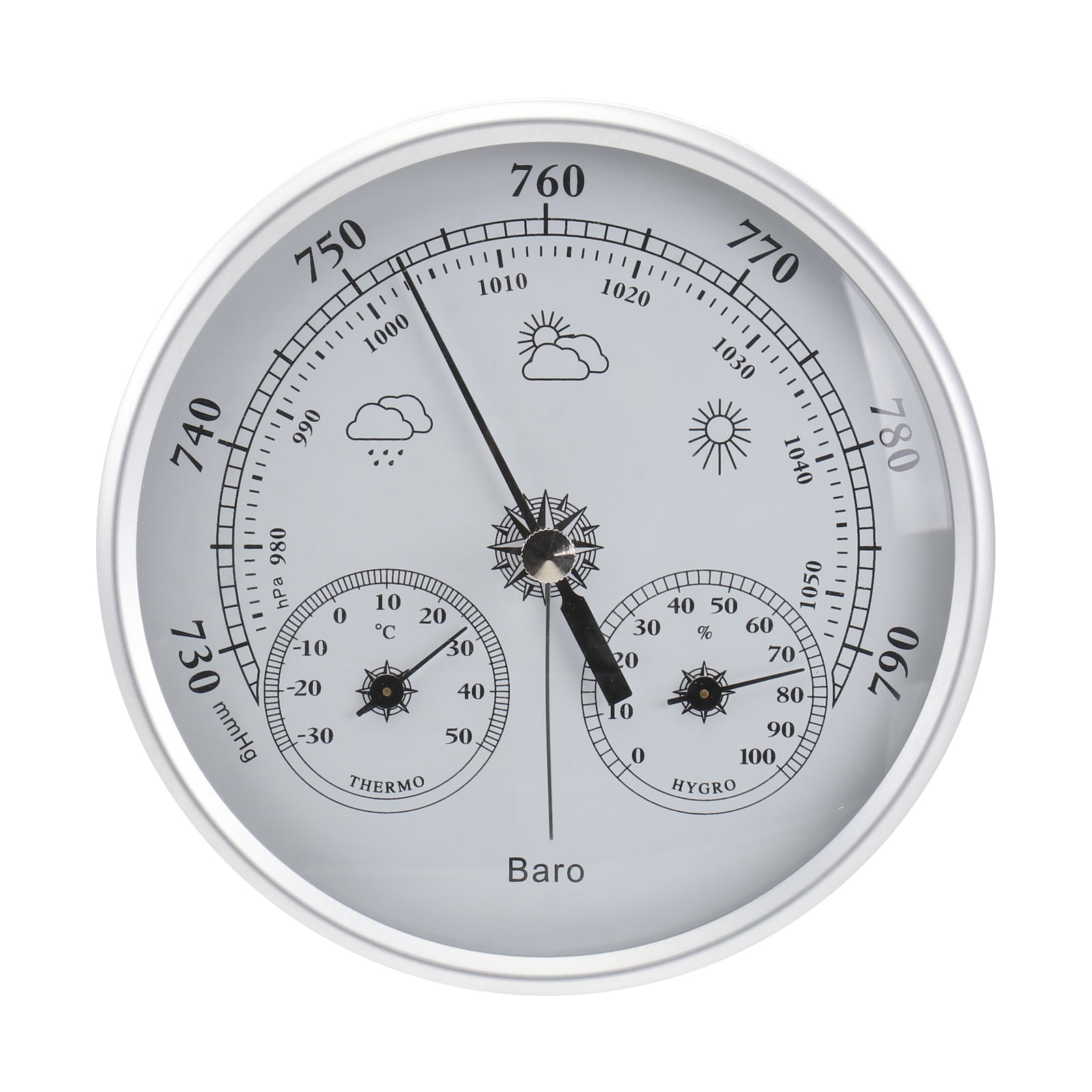 3 in 1 Dial Type Weather Station Barometer Thermometer Hygrometer ...