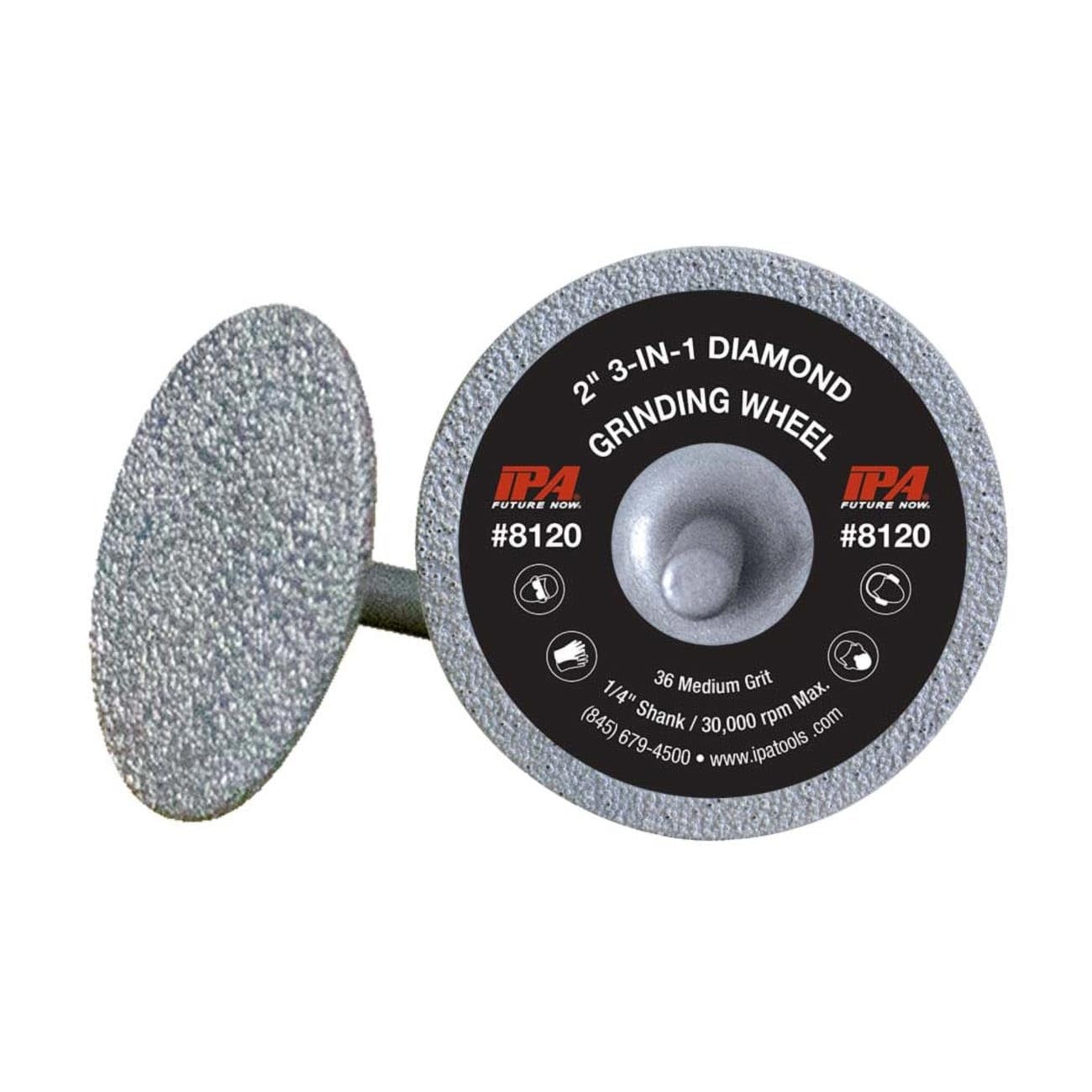 3-in-1 Diamond Coated Grinding Wheel 2 Inch Diameter, Heavy Duty Core ...