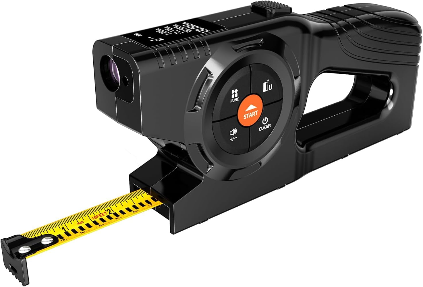 3-in-1 Digital Tape Measure, 196Ft Laser Measurement Tool & Auto Lock ...