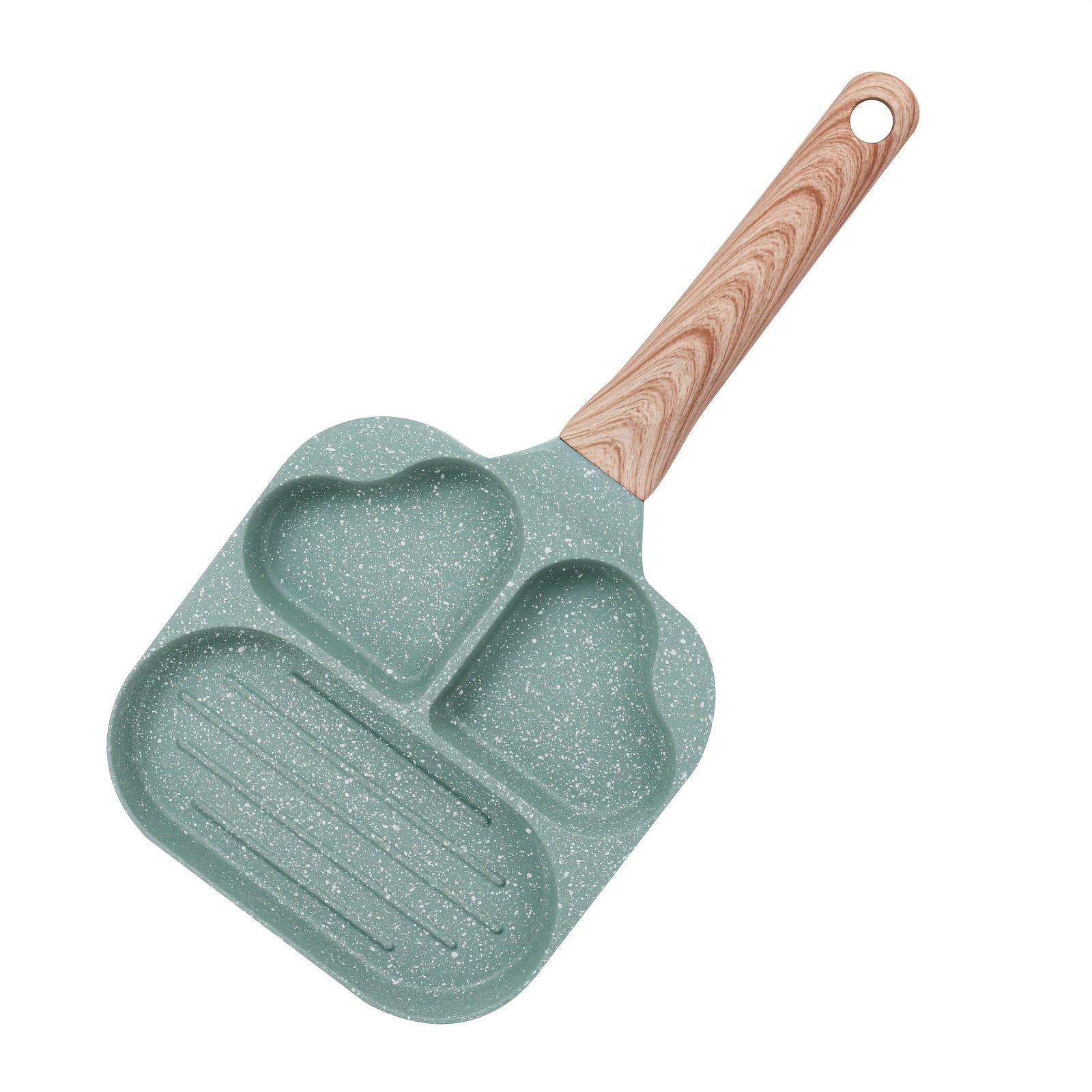 3-in-1 Divided Non-Stick Grill Pan - Heat-Resistant Handle, Aluminum ...