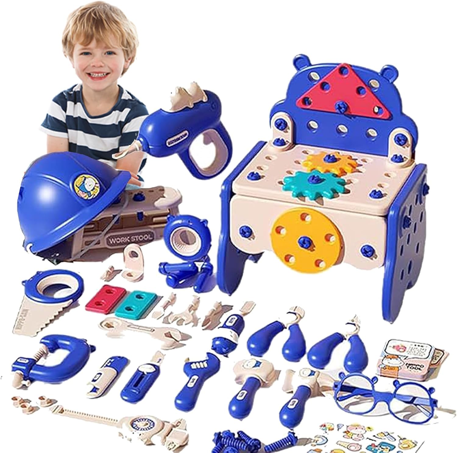 3-in-1 Diyative Hippo All-in-One Tool Hub DIY Montessori Tool Box Set ...