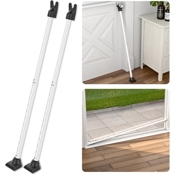 3-in-1 Door Security Bar, Security Door Stoppers & Door Barricade ...