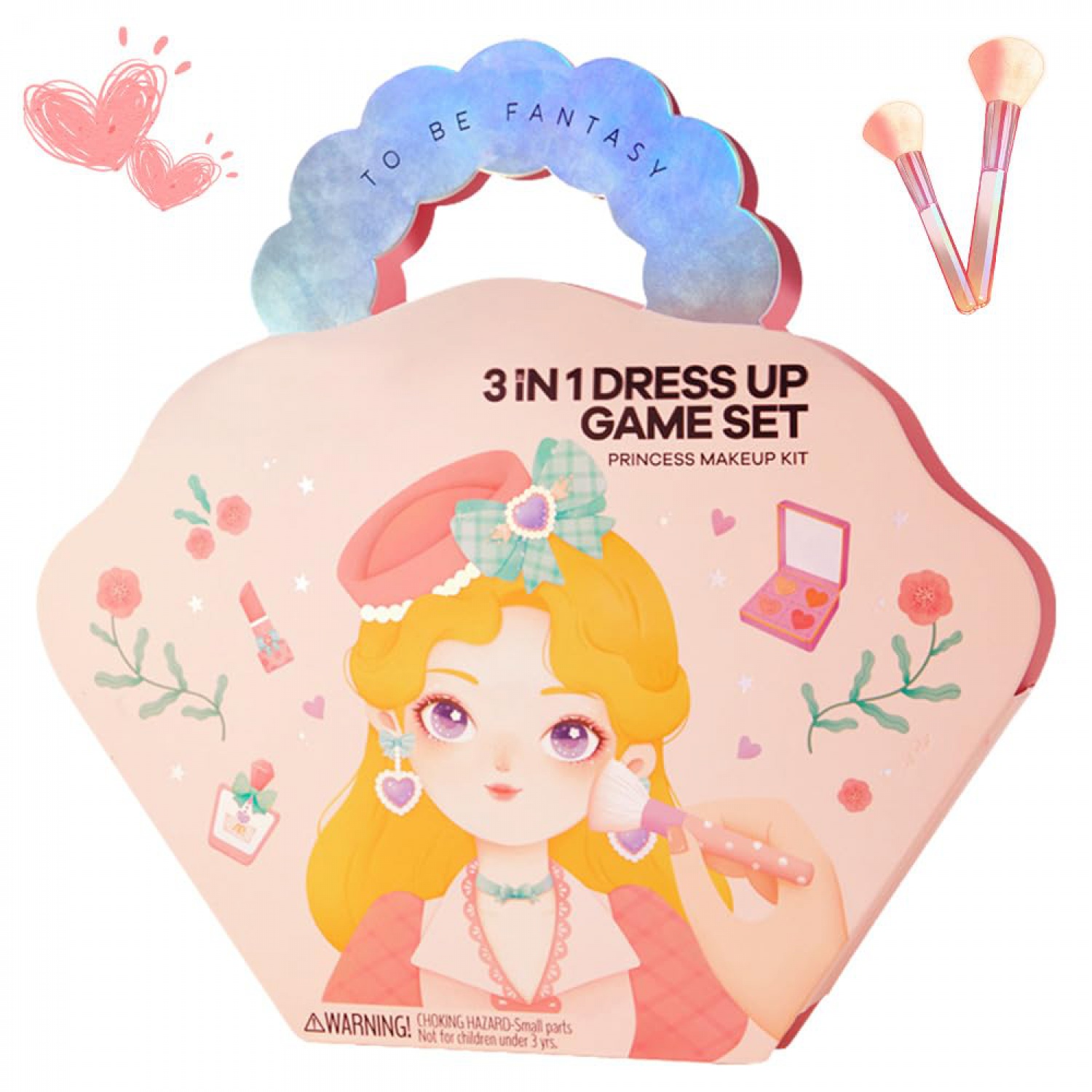3-in-1 Dress Up Game Set: Princess Fantasy Makeup, Upgraded Fantasy ...