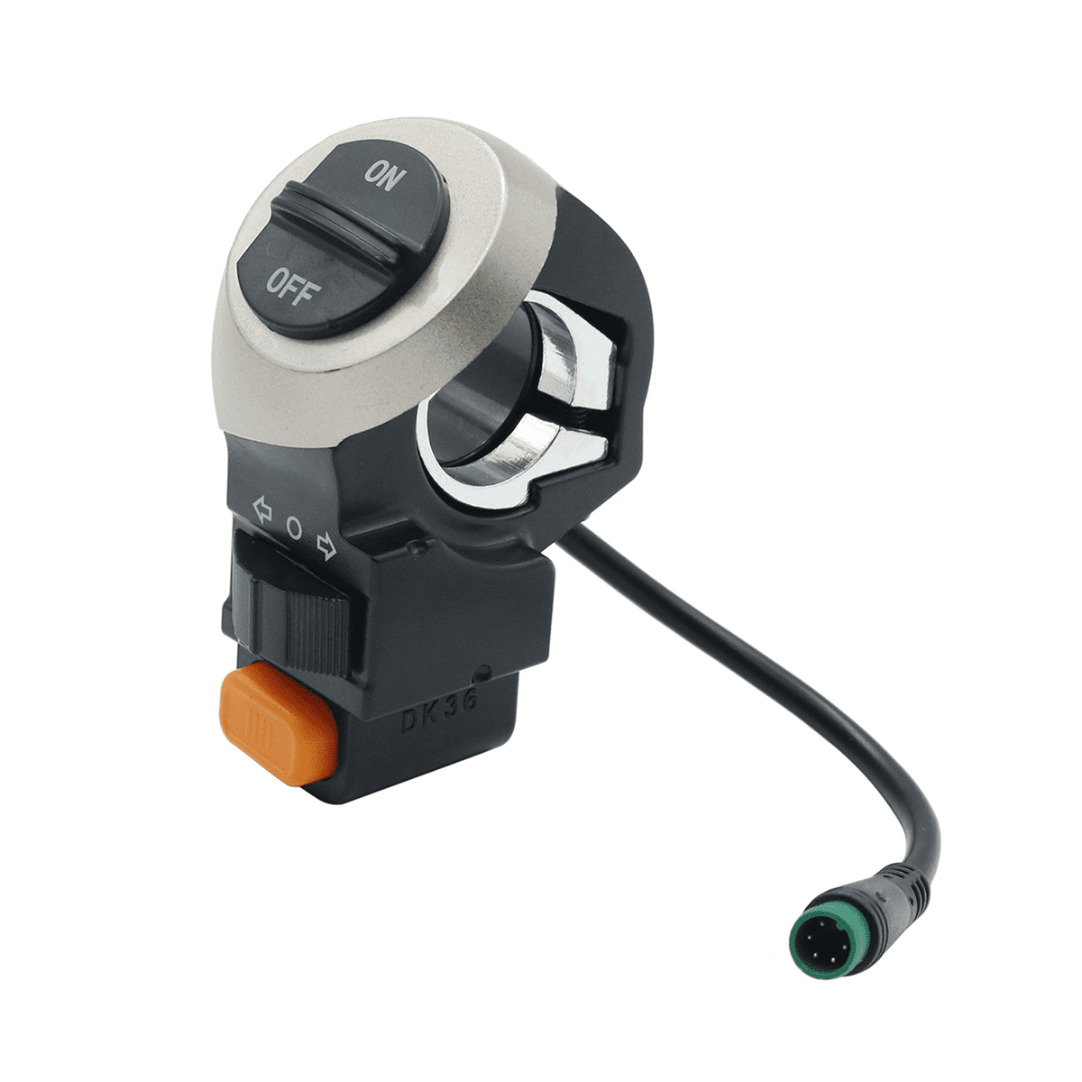 3-in-1 E-Bike Switch Electric Scooter Front Lamp Signal Horn Turn Light On/Off Button Light ...