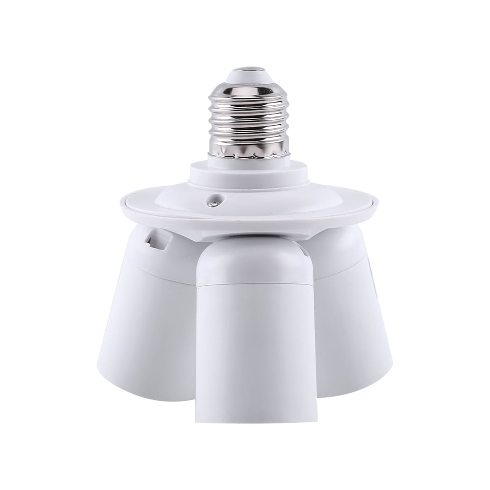 3-in-1 E27 to E27 Base Light Bulb Adapter Socket Splitter, Converts ...