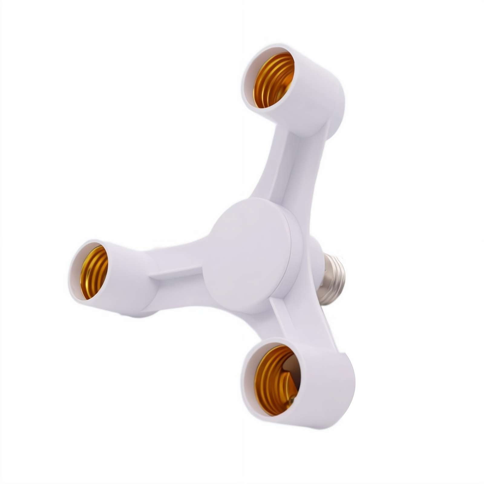 3 in 1 E27 to E27 Light Bulb Socket Splitter Adapter, Standard LED Bulb ...