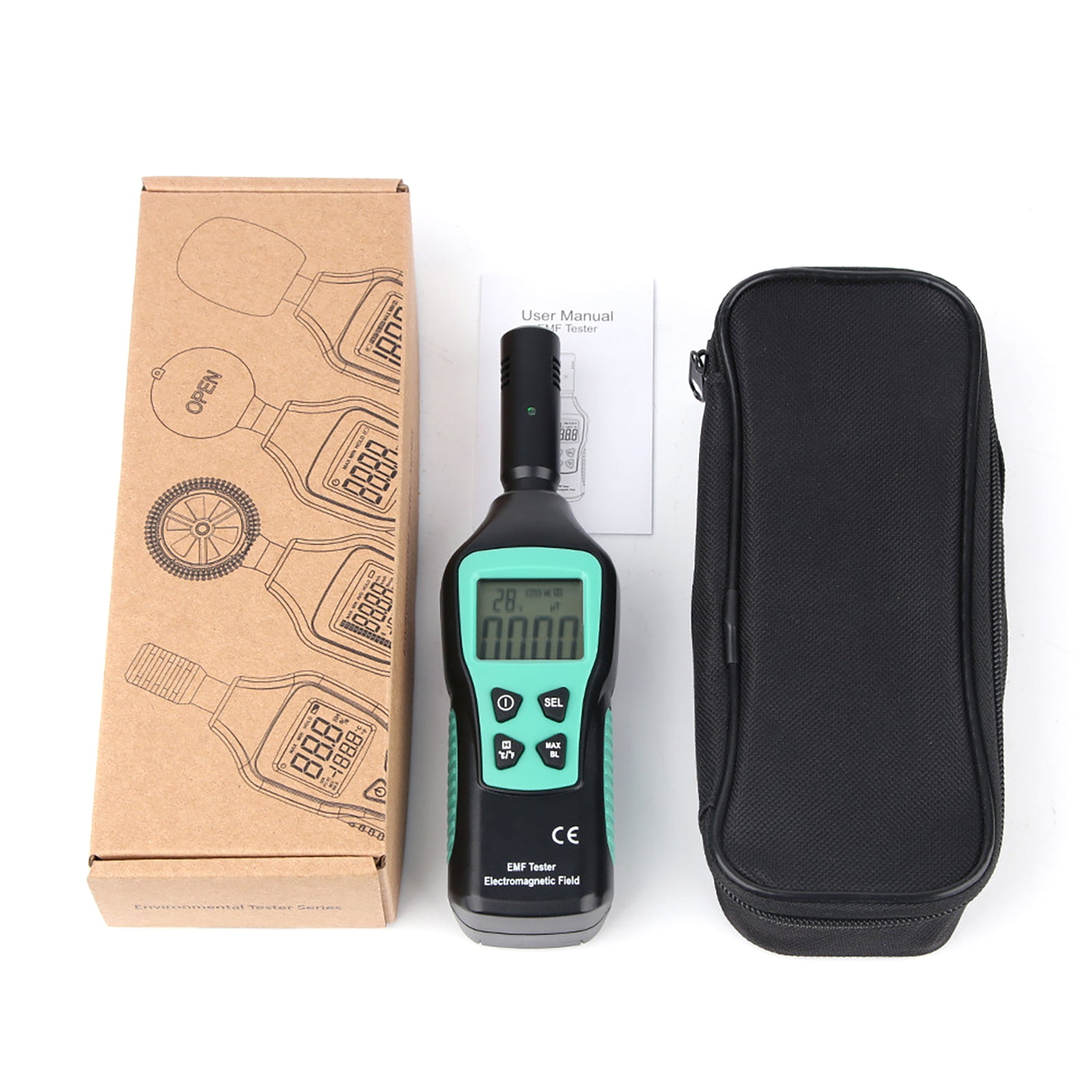 3-in-1 EMF Meter with LCD Display and Multiple Functions Portable and ...
