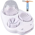 3-in-1 Egg Slicer with Cleaning Brush, 3 Slice Modes Egg Cutter ...