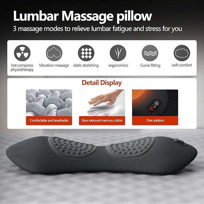 3-in-1 Electric Back Massager – Traction Lifting + Vibration + Heat ...