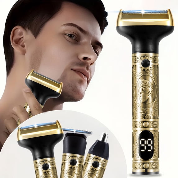 3-in-1 Electric Ear and Nose Hair Trimmer for Men - USB Rechargeable ...