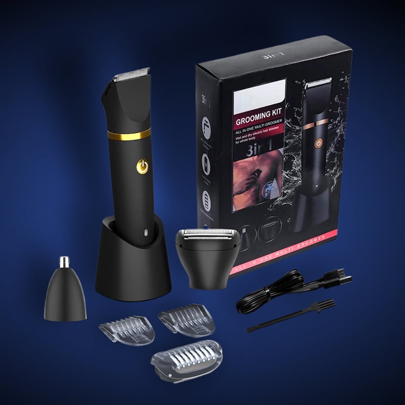 3-in-1 Electric Hair Trimmer for Men - Bikini/Body/Ball Shaver ...