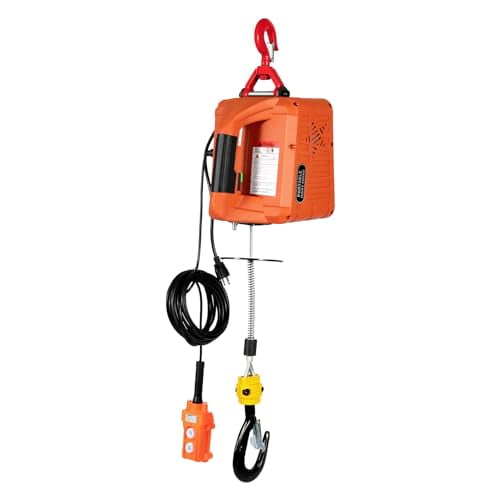 3-in-1 Electric Hoist 110v Portable Electric Winch with Remote and ...