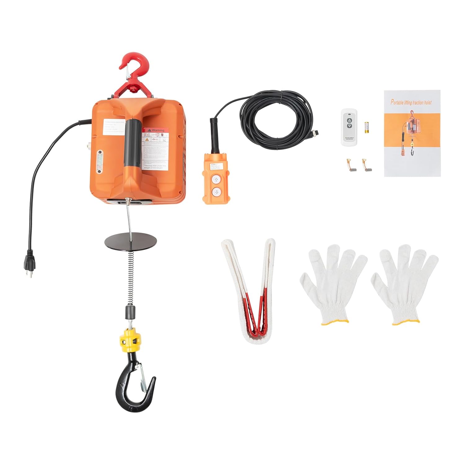 3 in 1 Electric Hoist Winch 660 LBS with Wireless Remote Control 110 ...