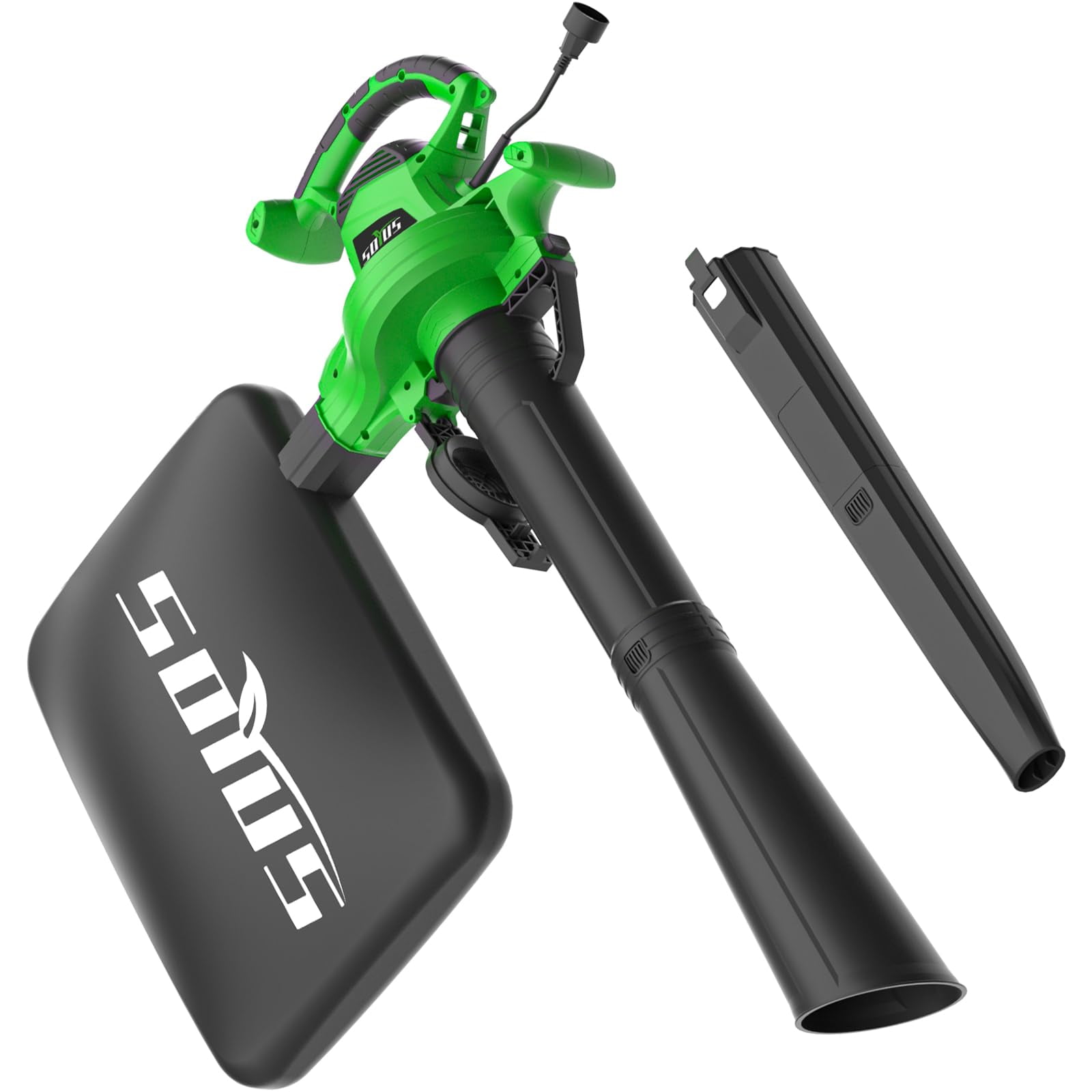 3-in-1 Electric Leaf Blower, Vacuum and Mulcher - 12Amp 365CFM Leaf Vac ...