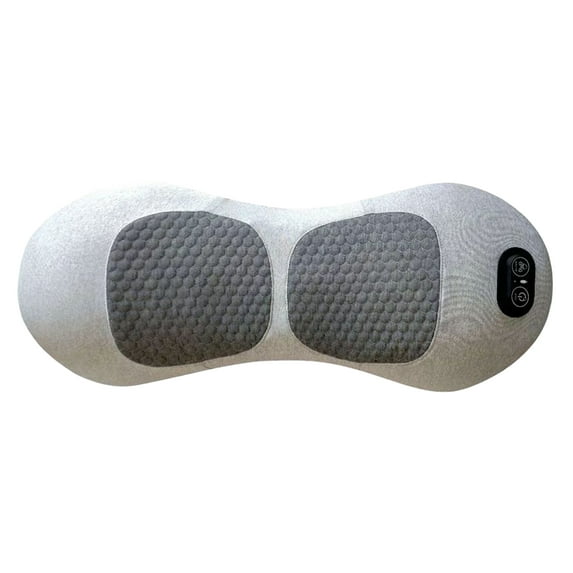 3-in-1 Electric Lumbar Support Pillow with Heat & Vibration , Heat Back ...