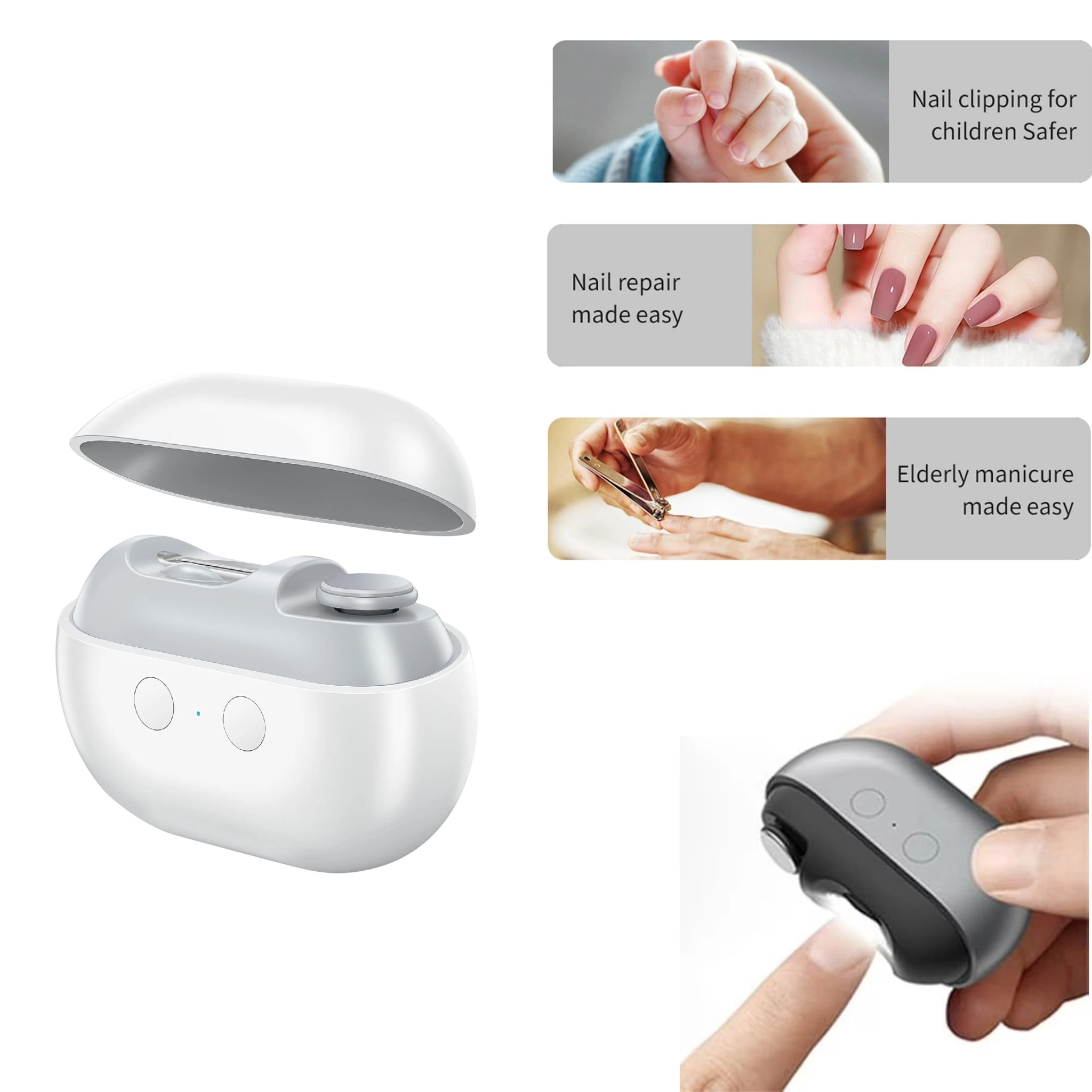 3-in-1 Electric Nail Clipper – 2026 New Automatic Trimmer & Polisher ...