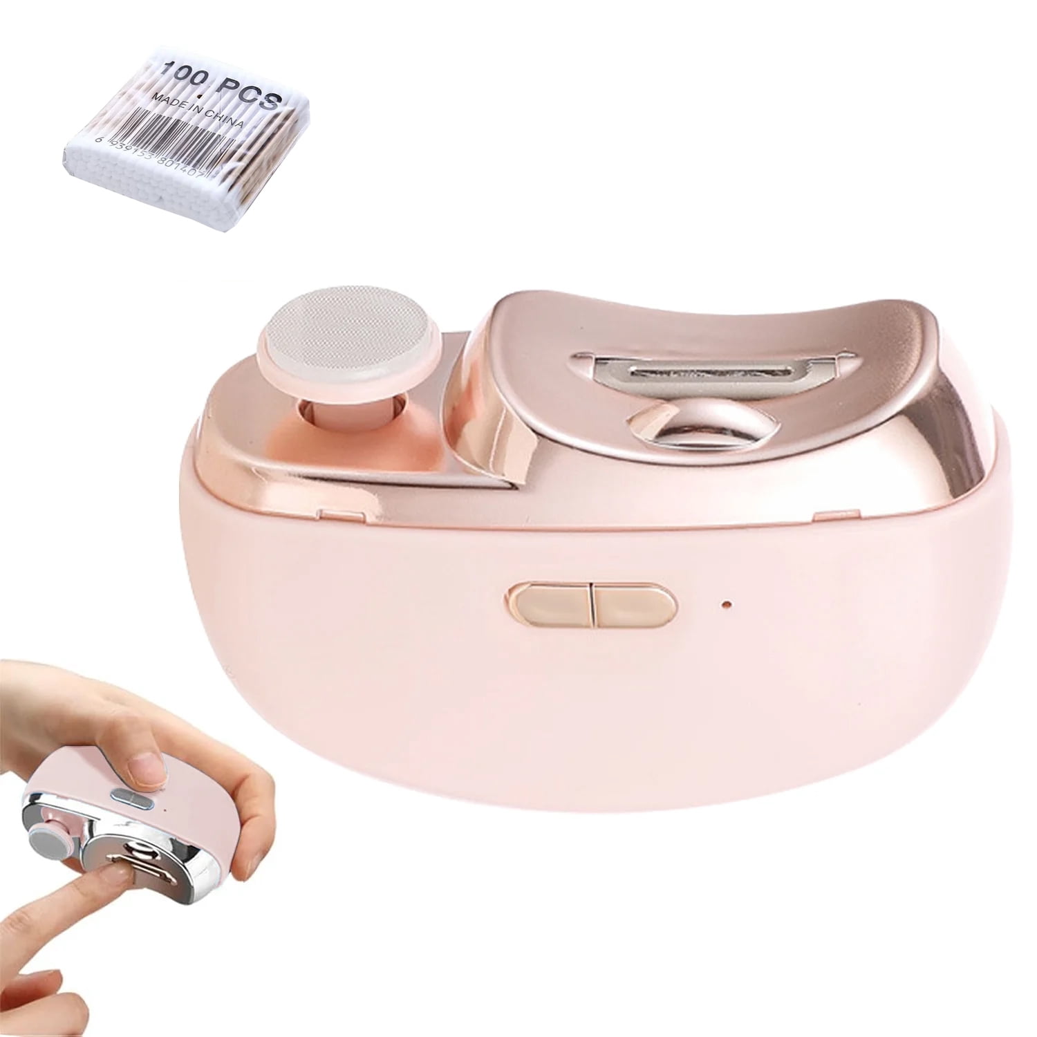 3 in 1 Electric Nail Clippers with LED Light, Automatic Nail Trimmer ...