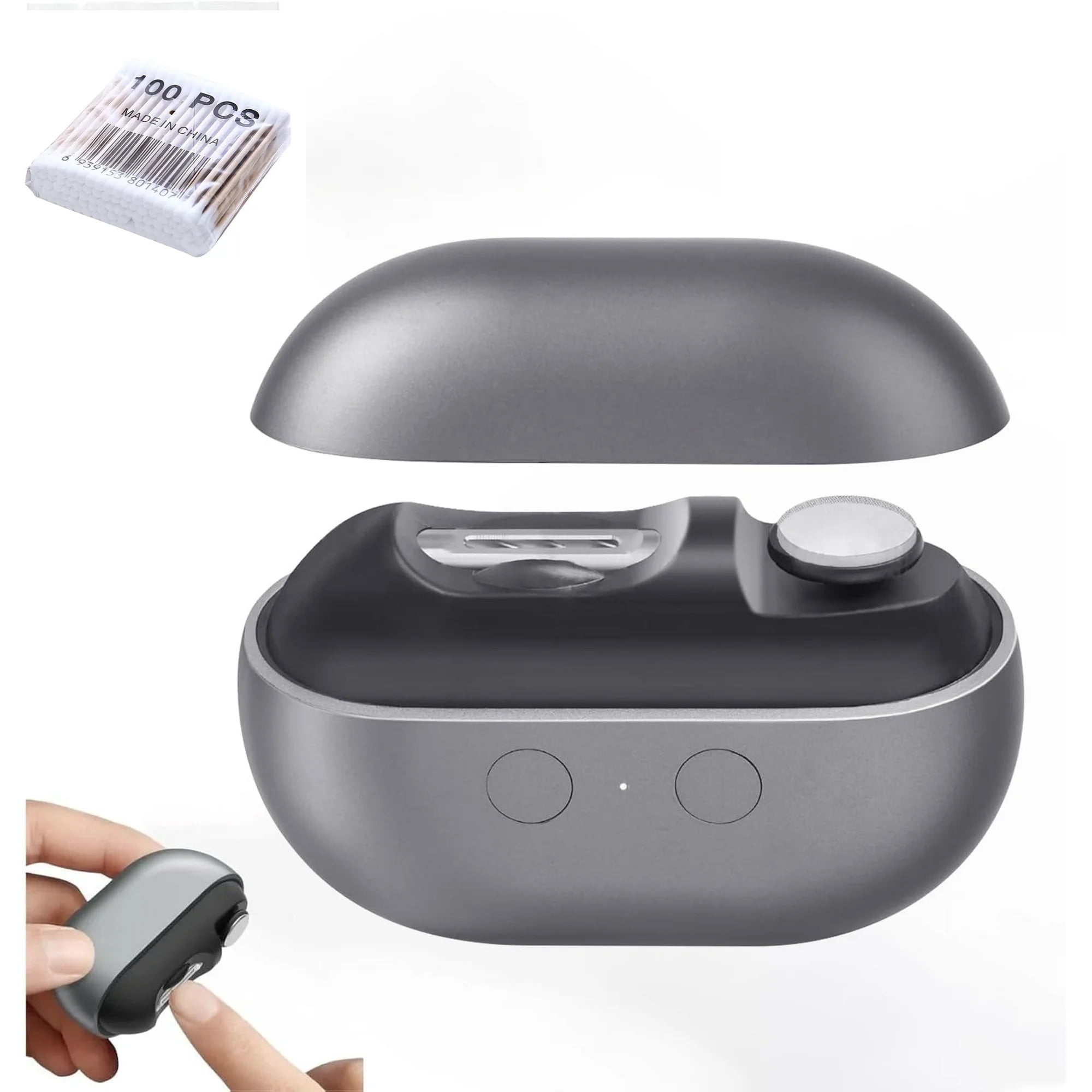 3 in 1 Electric Nail Clippers with LED Light, Automatic Nail Trimmer ...