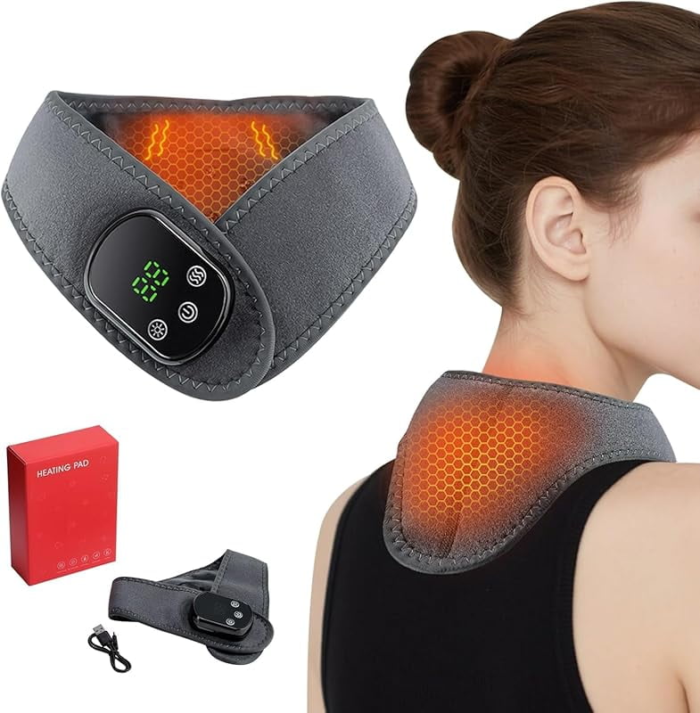 3-in-1 Electric Neck Massager, Three-Level 3D Heating Technology ...