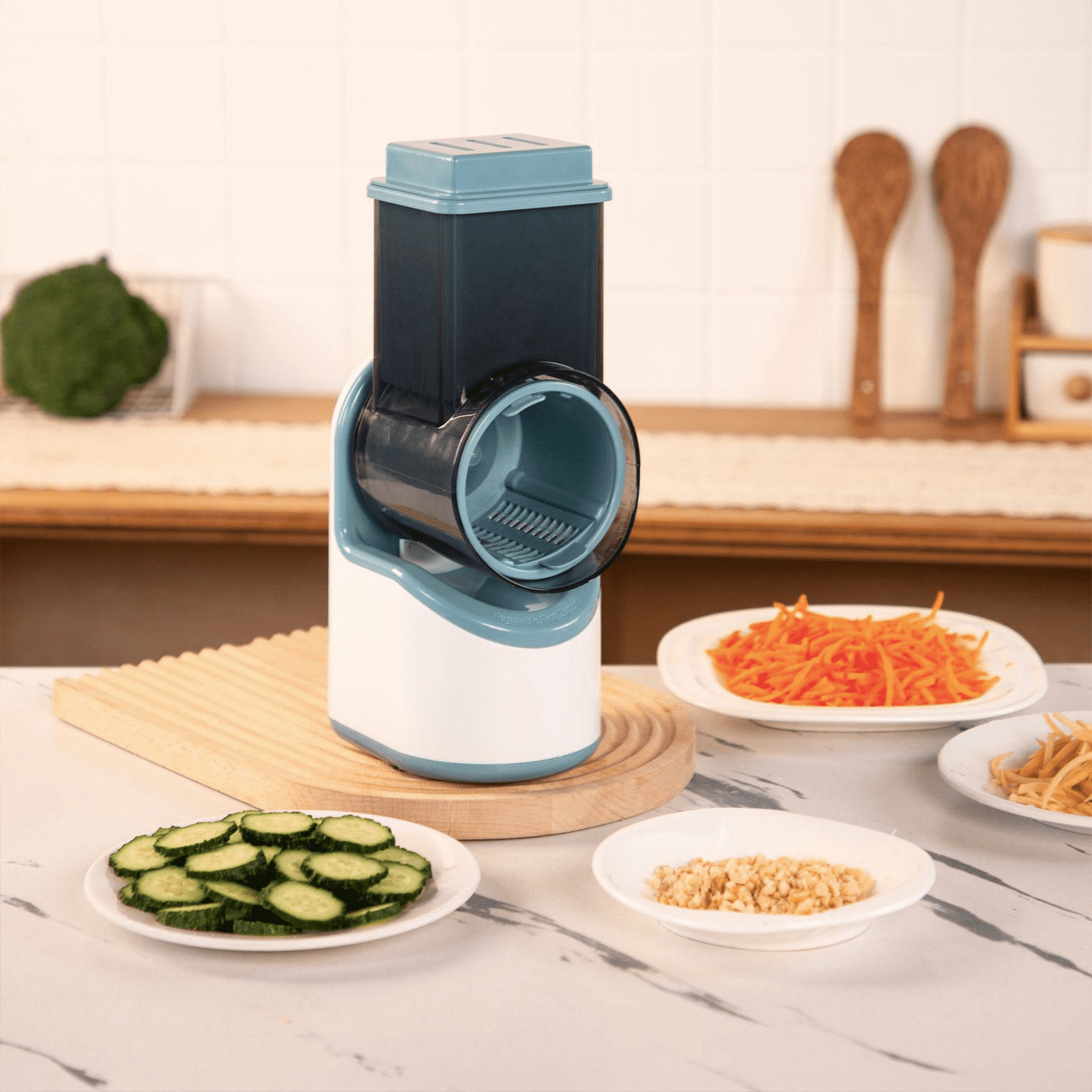 3-in-1 Electric Vegetable Slicer, Salad Shooter & Fruit Shredder for ...