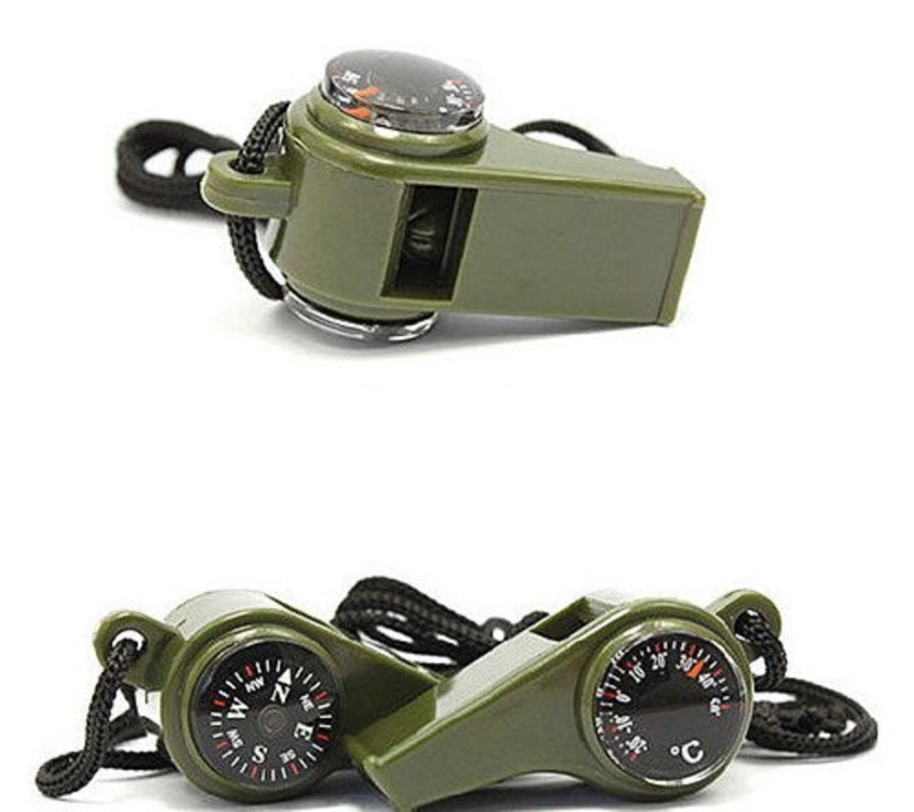 3-in-1 Emergency Survival Gear – Multi-Functional Camping Whistle with ...