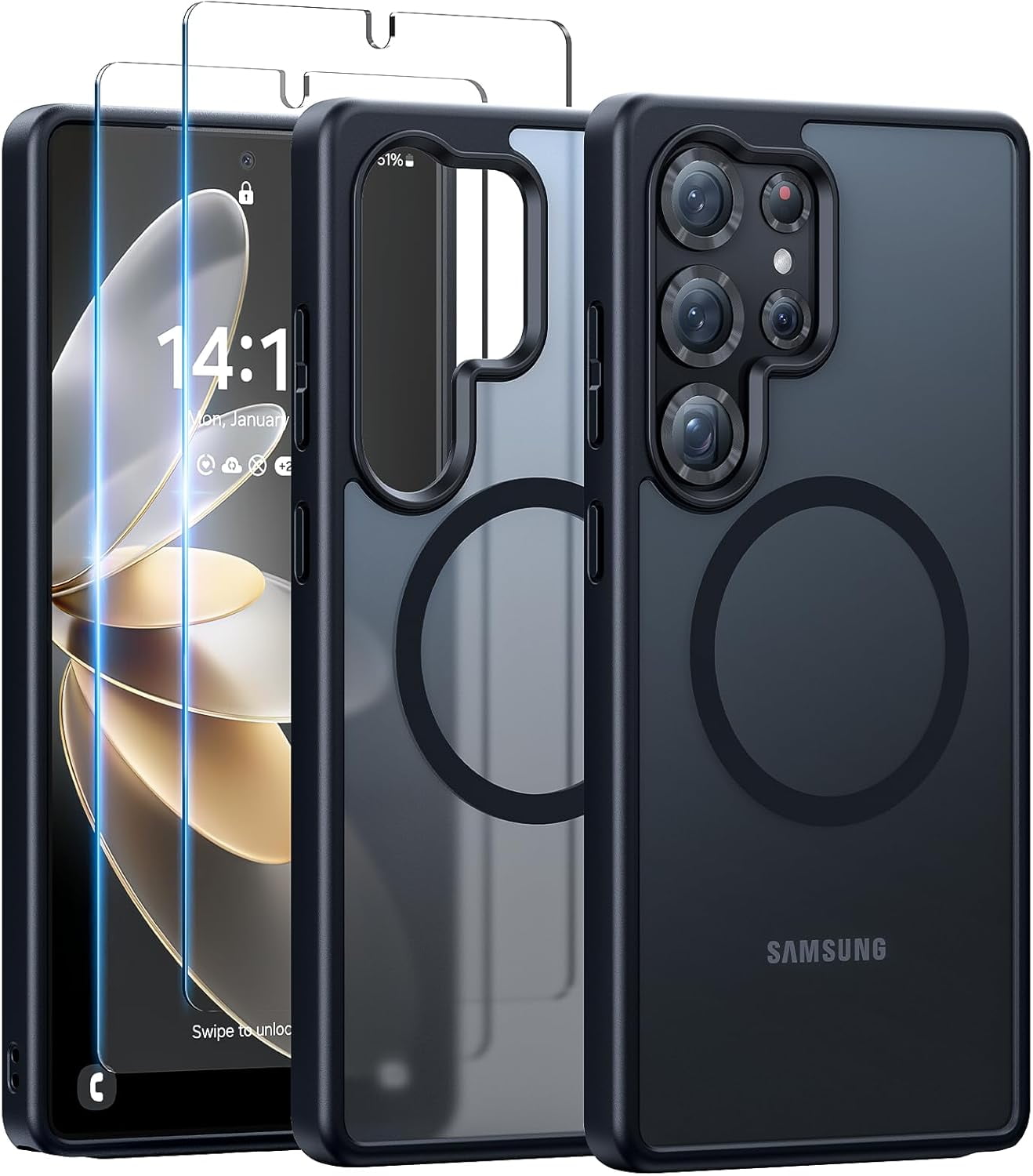 3-in-1 Entronix Bundle for Galaxy S24 Ultra, Magnetic Heavy Duty ...