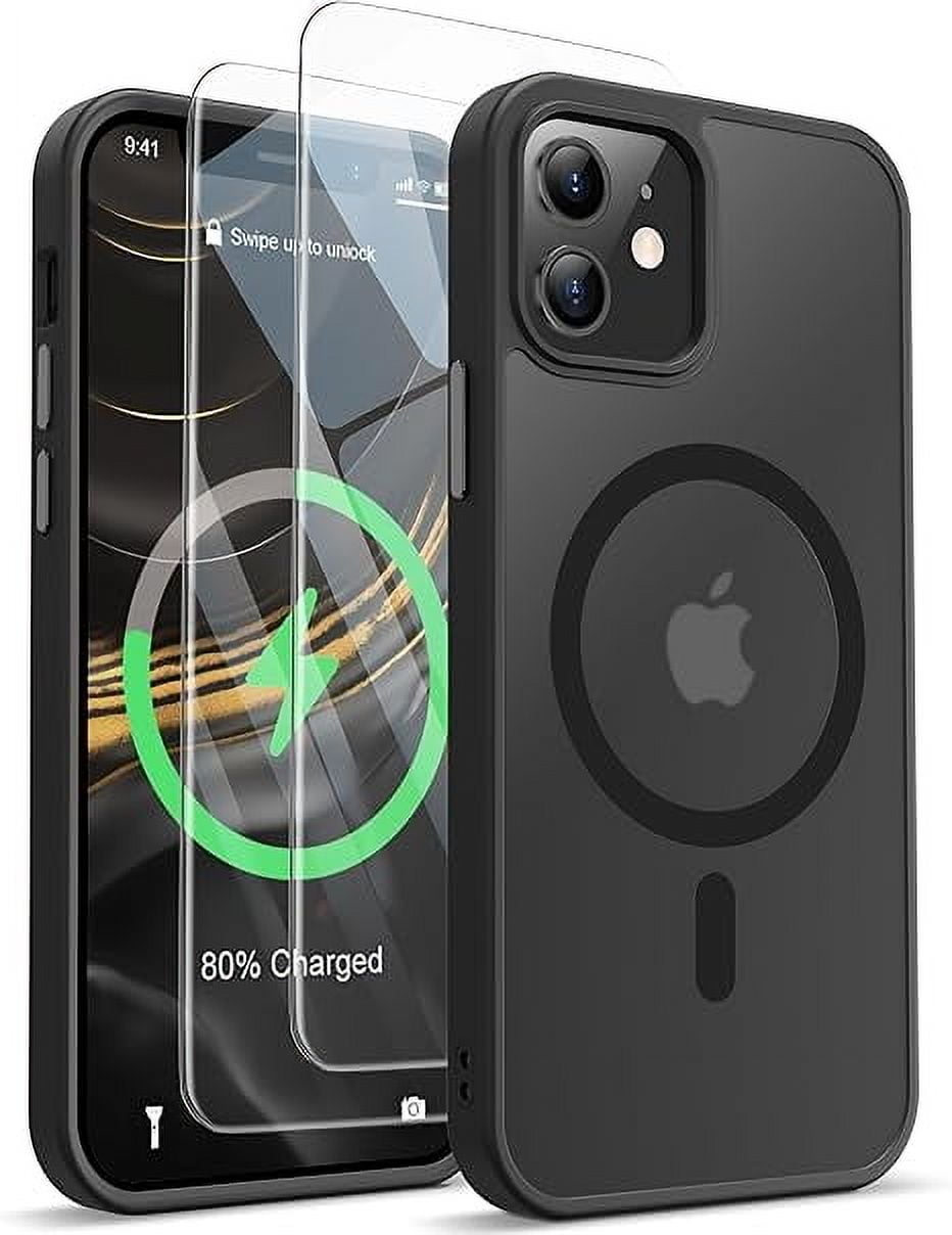 3-in-1 Entronix Bundle for iPhone 12/12 Pro, Magnetic Sturdy Matte Case ...