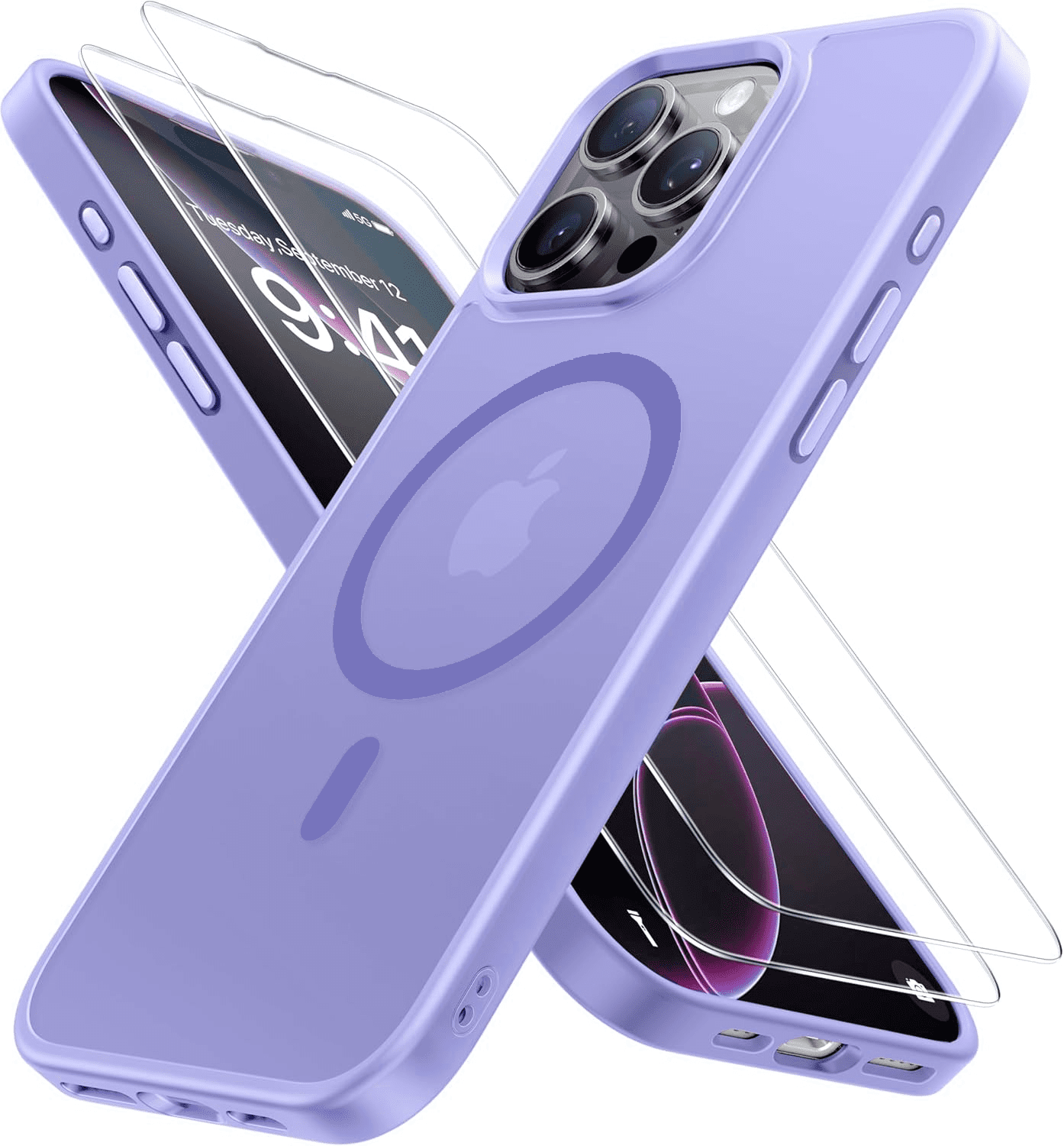 3-in-1 Entronix Bundle for iPhone 16 Pro Max, Magnetic Sturdy Matte ...