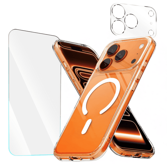 3-in-1 Entronix Bundle with Magnetic Clear Case, 1 Clear Camera Lens ...
