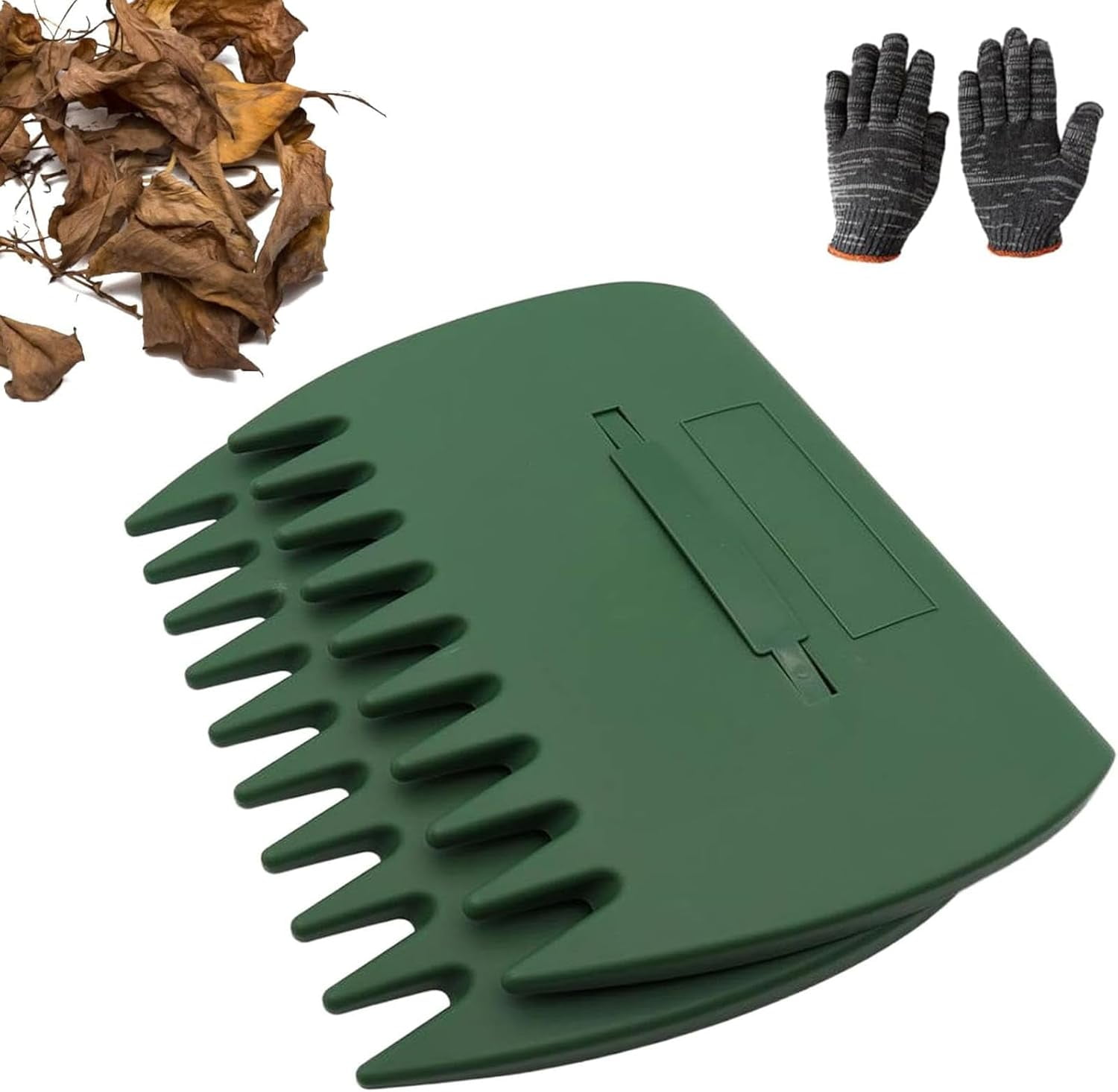 3-in-1 Ergonomic Pickup Rake - Easy Leaf & Grass Grabber, Leaf Scoops ...