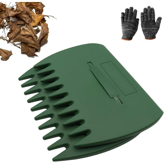 3-in-1 Ergonomic Pickup Rake - Easy Leaf & Grass Grabber, Leaf Scoops ...