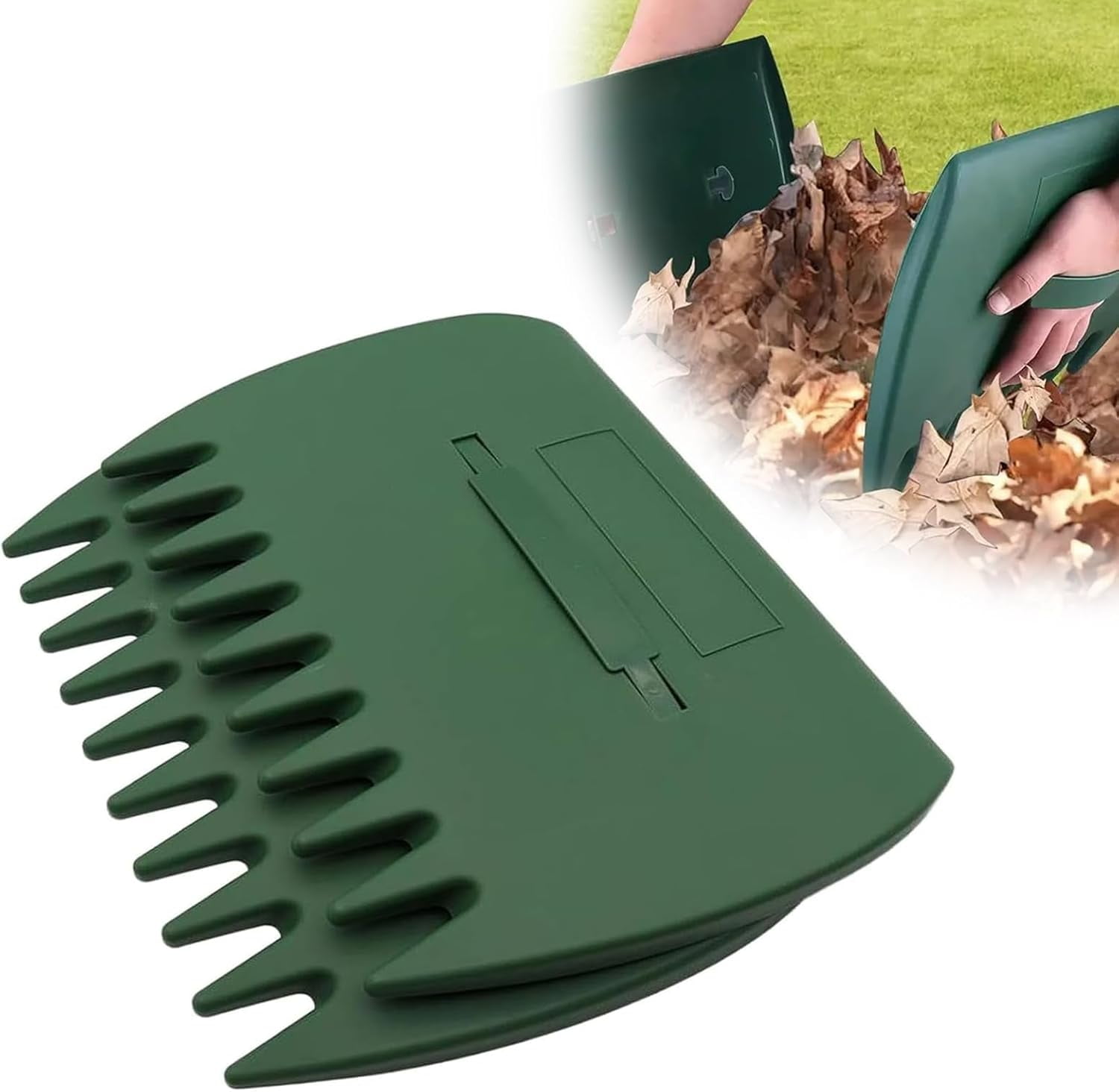 3-in-1 Ergonomic Pickup Rake - Easy Leaf & Grass Grabber, Leaf Scoops ...