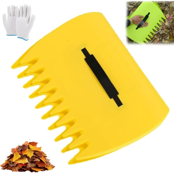 3-in-1 Ergonomic Pickup Rake,Easy Leaf & Grass Grabber Without Bending ...