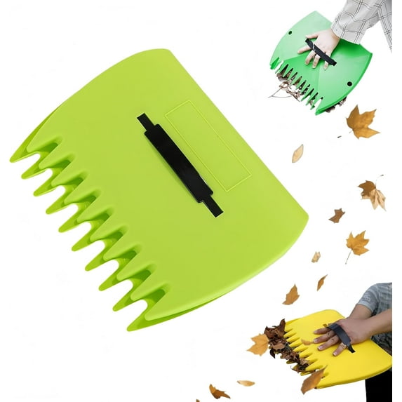 3-in-1 Ergonomic Pickup Rake, Easy Leaf & Grass Grabber Without Bending ...