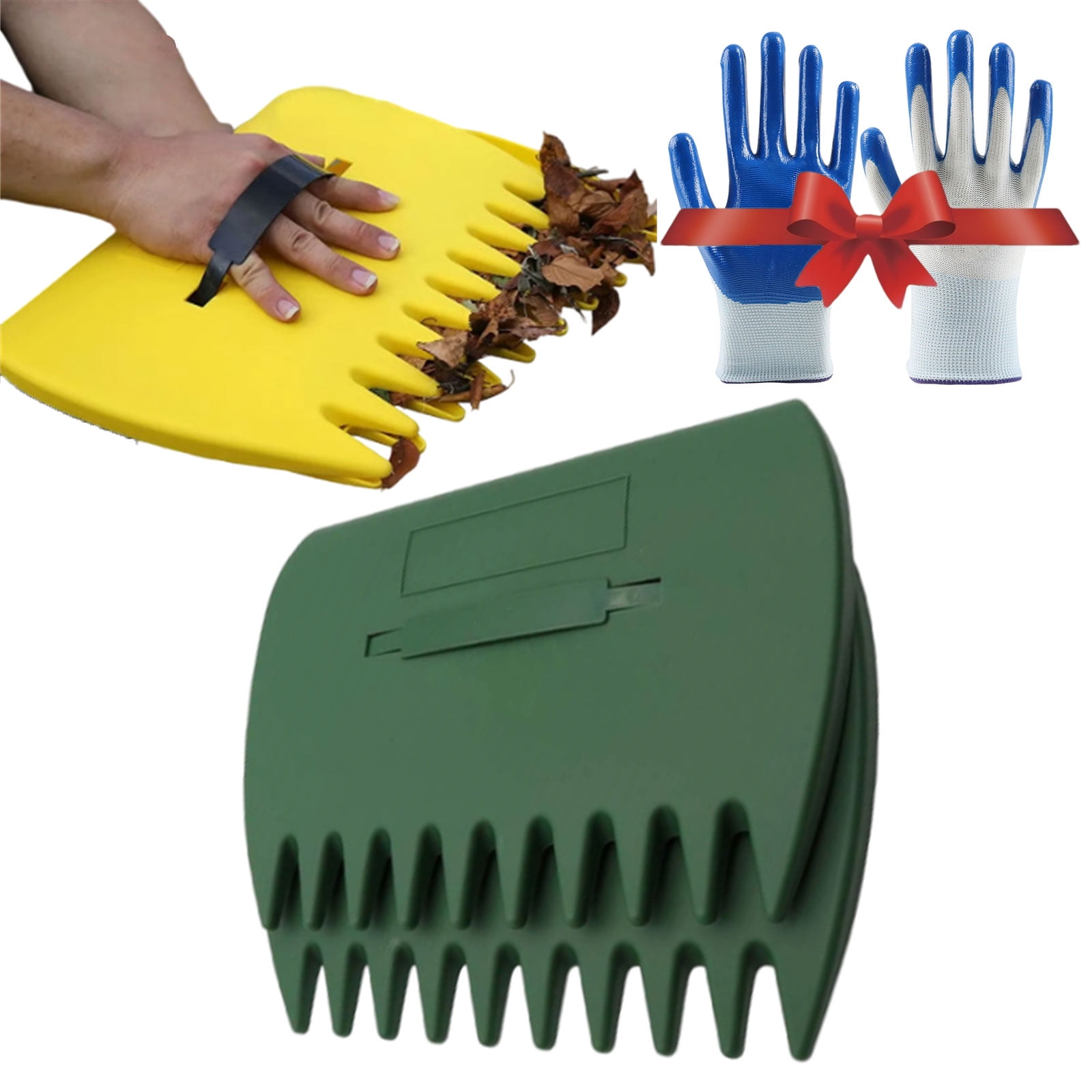3-in-1 Ergonomic Pickup Rake, Leaf Scoops Rubbish Pick Up Tool - Easy ...