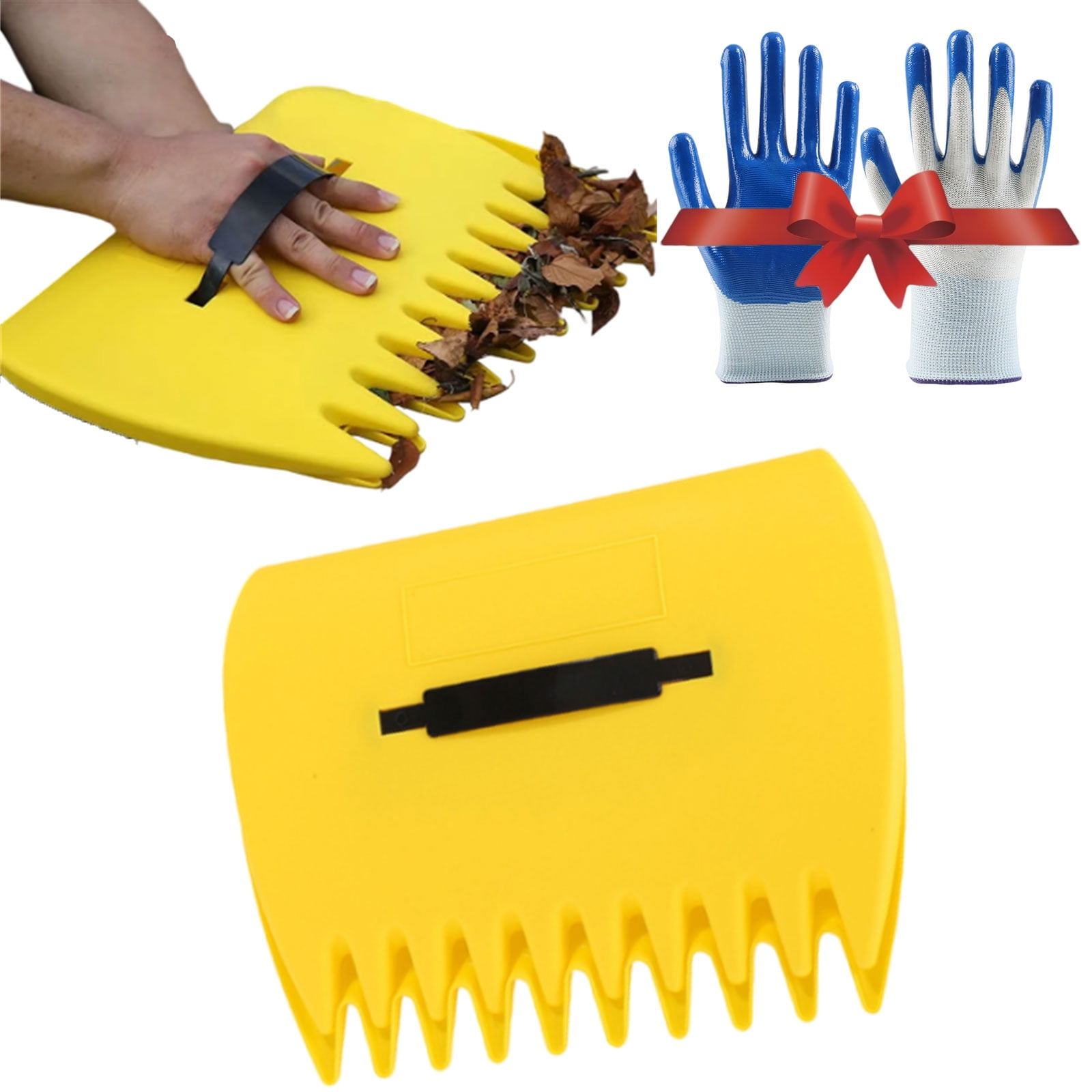 3-in-1 Ergonomic Pickup Rake, Leaf Scoops Rubbish Pick Up Tool - Easy ...